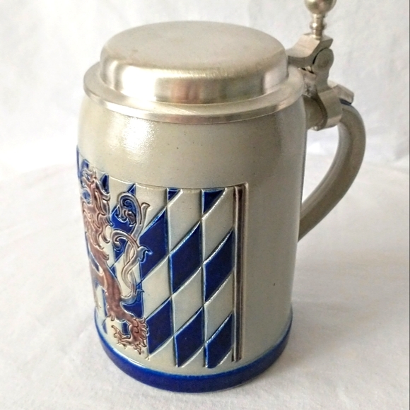 Vintage | Dining | German Salt Glazed Pewter Stein Girmscheid ...